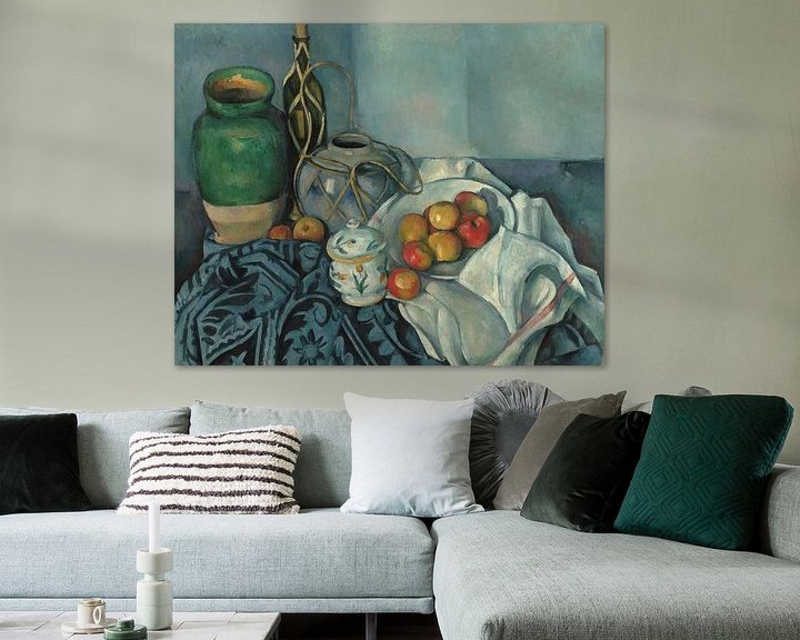 Paul Cézanne - Stilleven Met Appels op canvas, behang, poster en meer